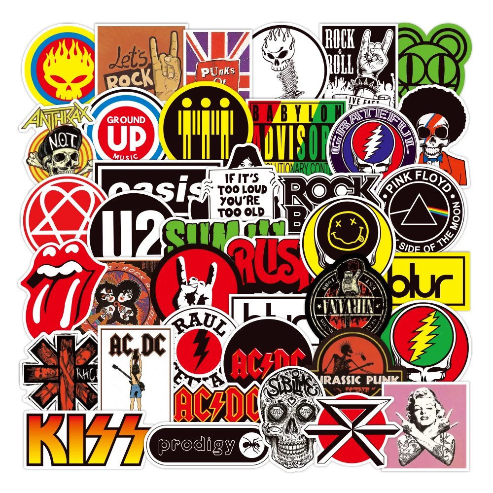Paper & Party Supplies Zombie Sticker Punk Sticker Rock Music Stickers ...