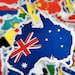 50pcs Flags of Country Stickers Decorative Laptop Decals Home Room Art ...