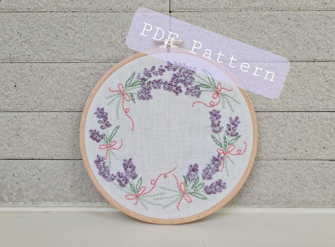 Lavender Overload Pattern for Embroidery, DIY Embroidery PDF Pattern - Etsy