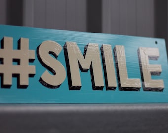 Smile Sign | Etsy UK
