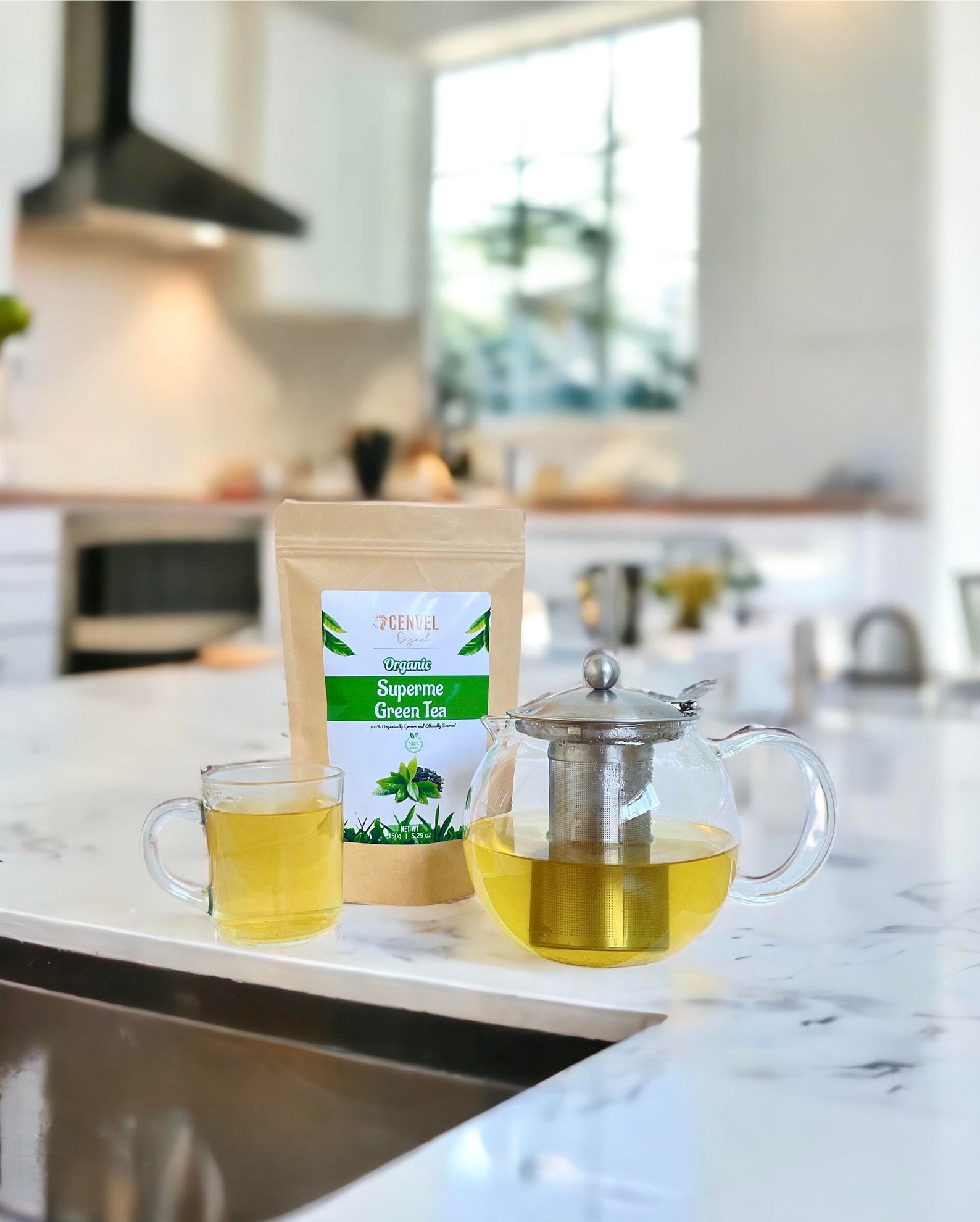 Organic Loose Green Tea Leaves | 100% Pure Natural Green Tea | Single ...