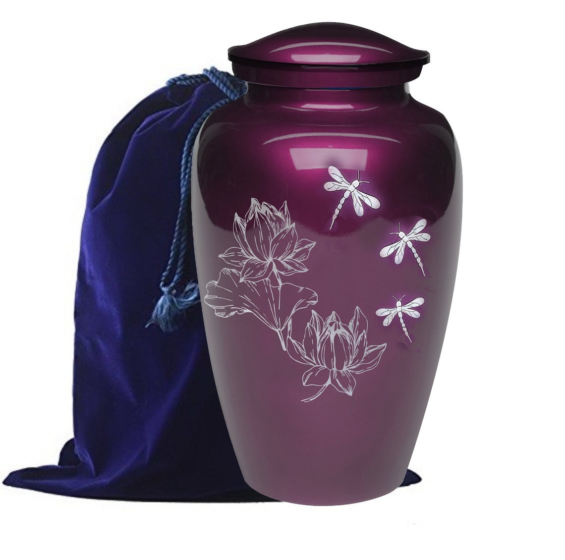 Classic Mother of Pearl Dragonfly Adult Cremation Urn for - Etsy Canada