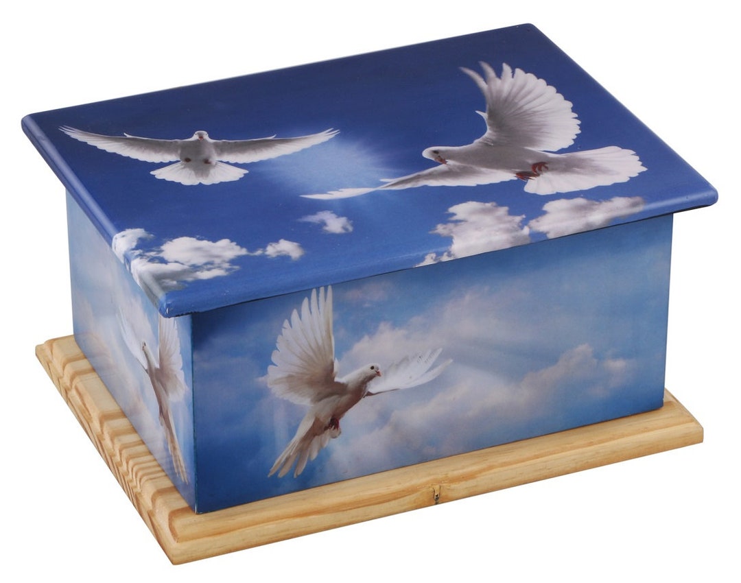 EXCLUSIVE Wooden White Doves in Flight Adult Cremation Urn for Ashes - Etsy