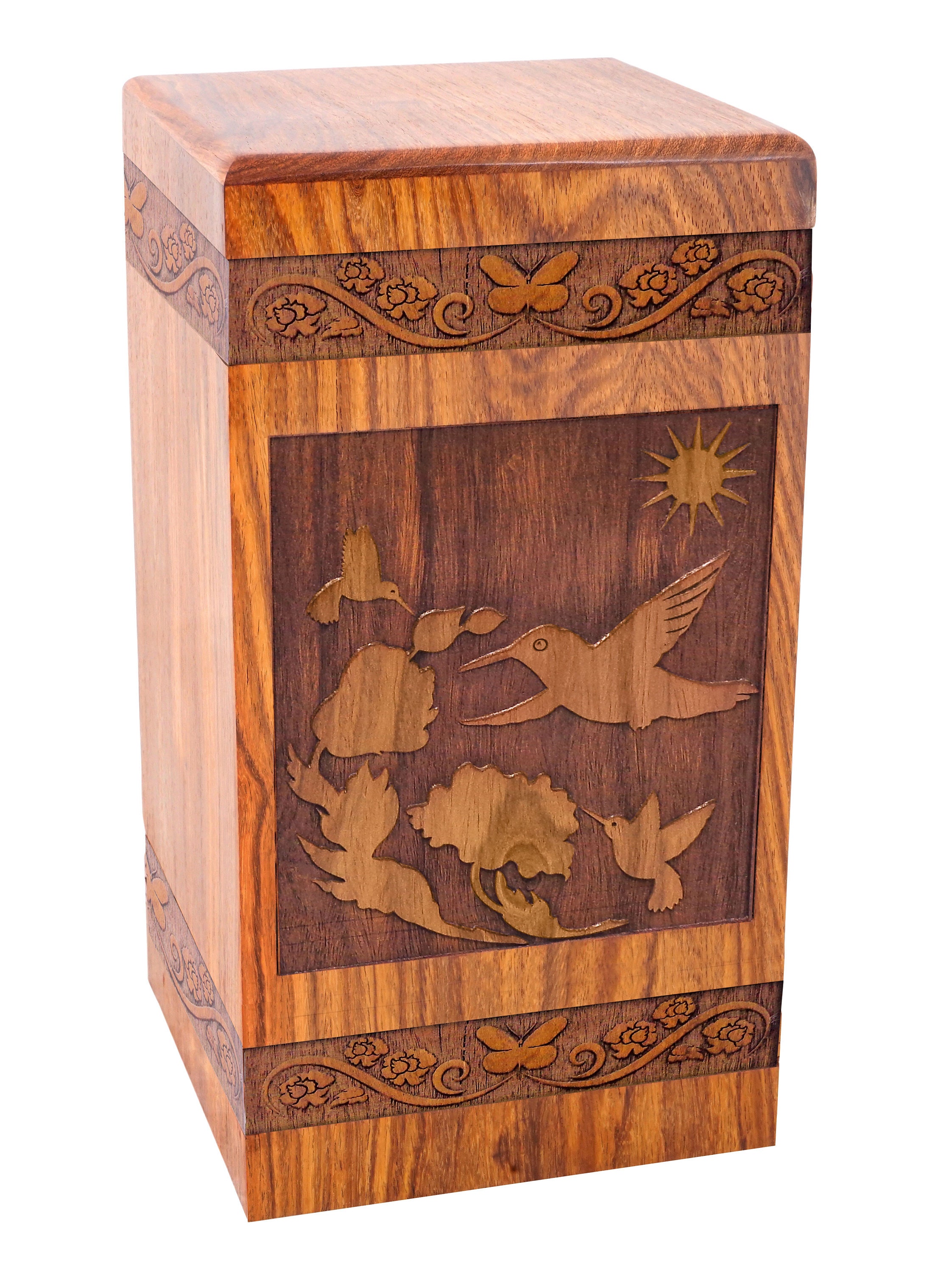 Rosewood Hummingbird in Flight Adult Cremation Urn - Etsy