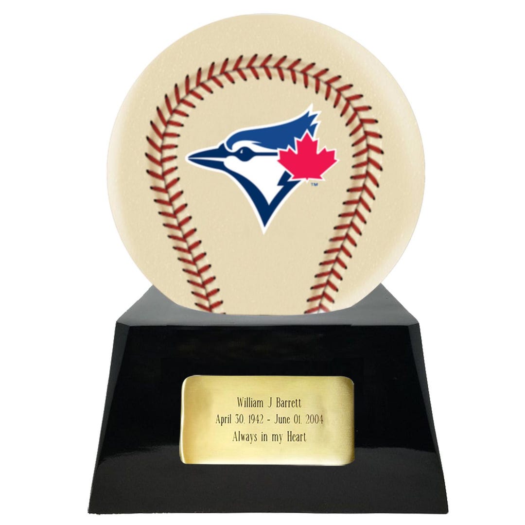 Baseball Fan Cremation Trophy Urn - Toronto Blue Jays - Etsy