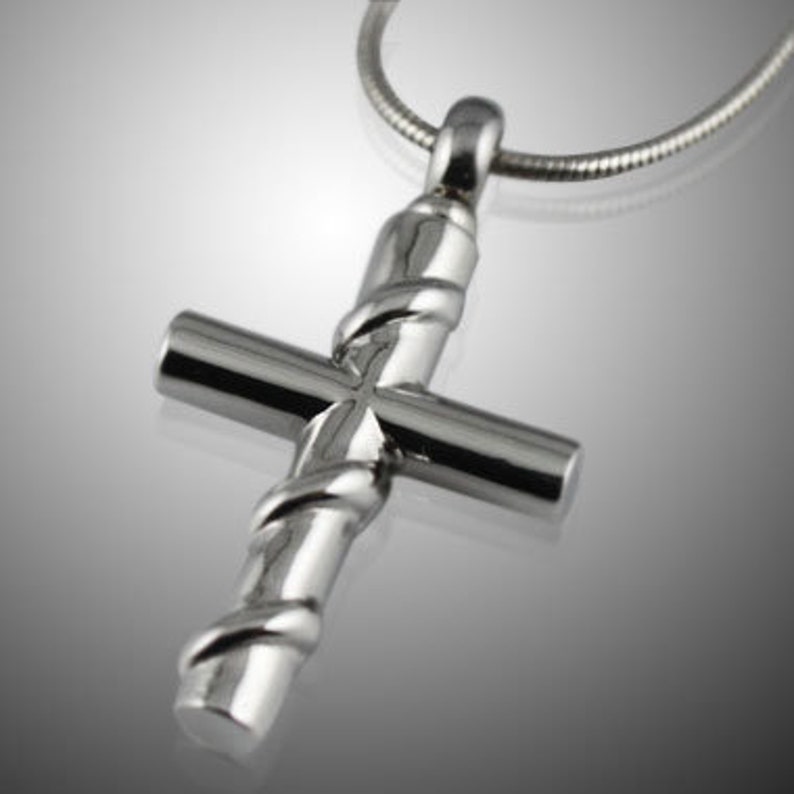 Custom Engraved Cross Shaped Stainless Steel Memorial Pendant - Etsy