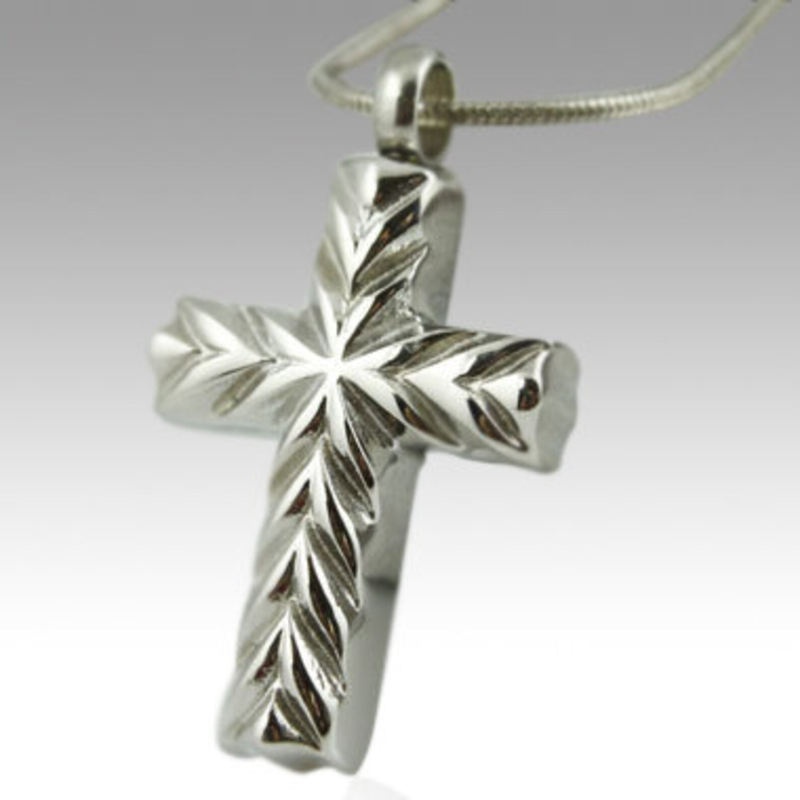 Custom Engraved Cross Shaped Stainless Steel Memorial Pendant - Etsy