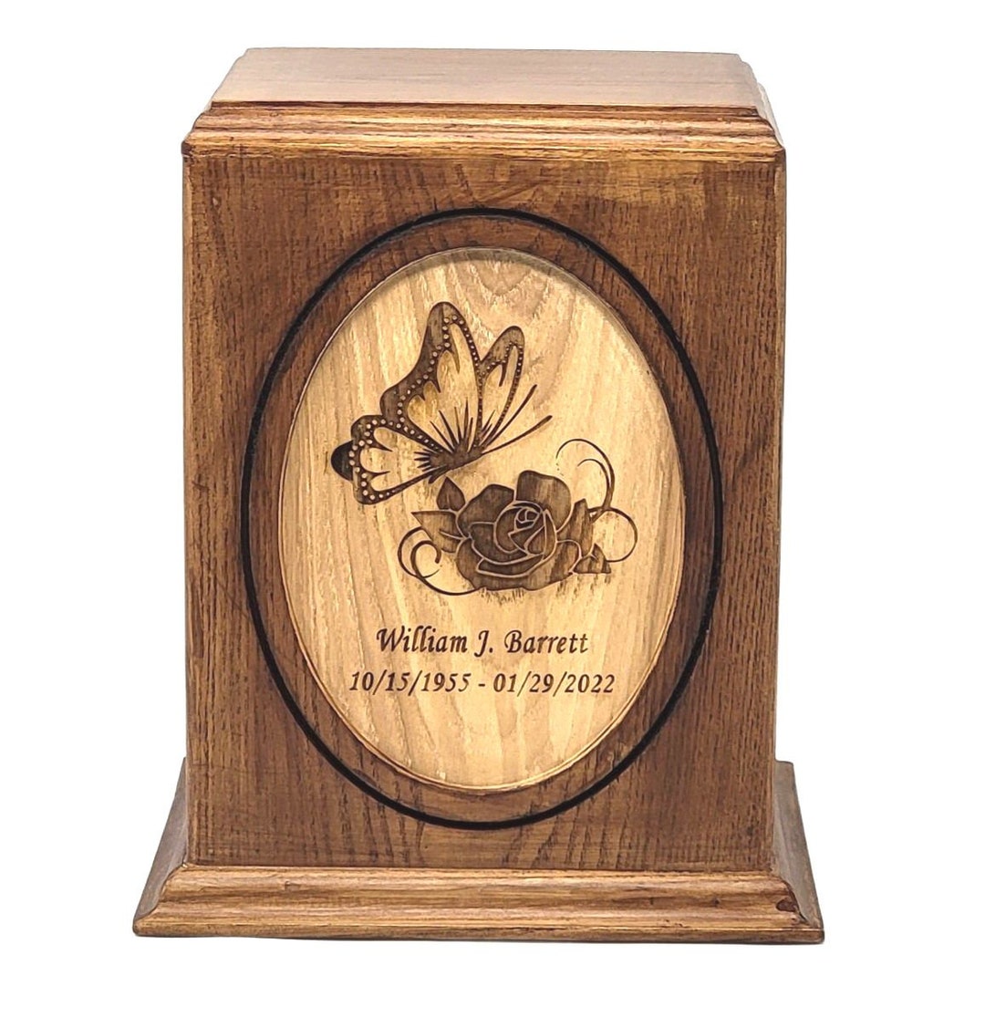 Custom Made Hard Wood Butterfly Cremation Urn - Etsy