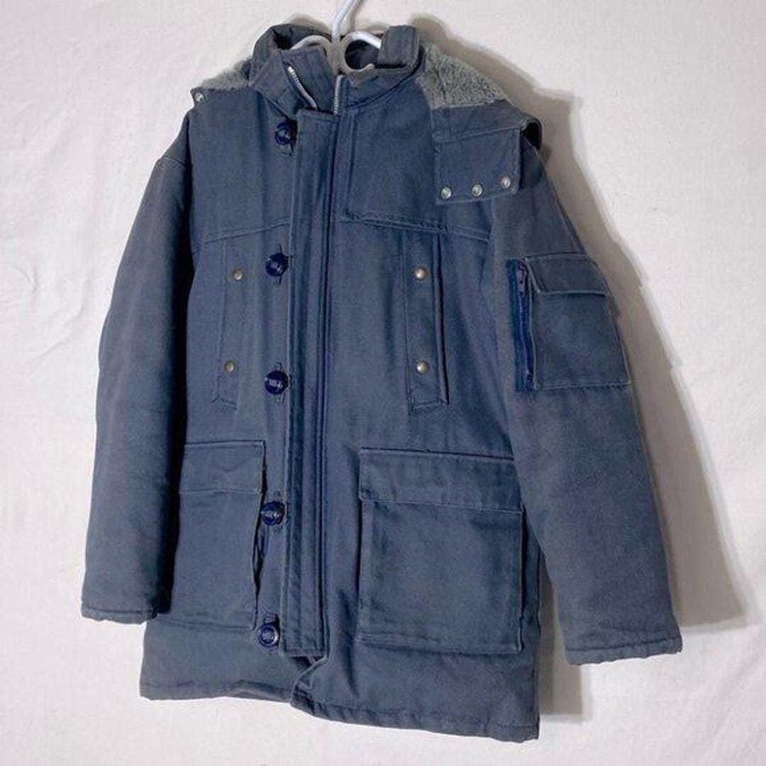 Vintage Mark’s Work Wearhouse Blue Canvas Down Filled Winter Utility ...