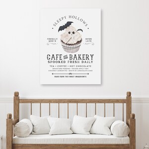 Printable Halloween Wall Art, Spooky Kitchen Decor Bakery Sign Cafe ...