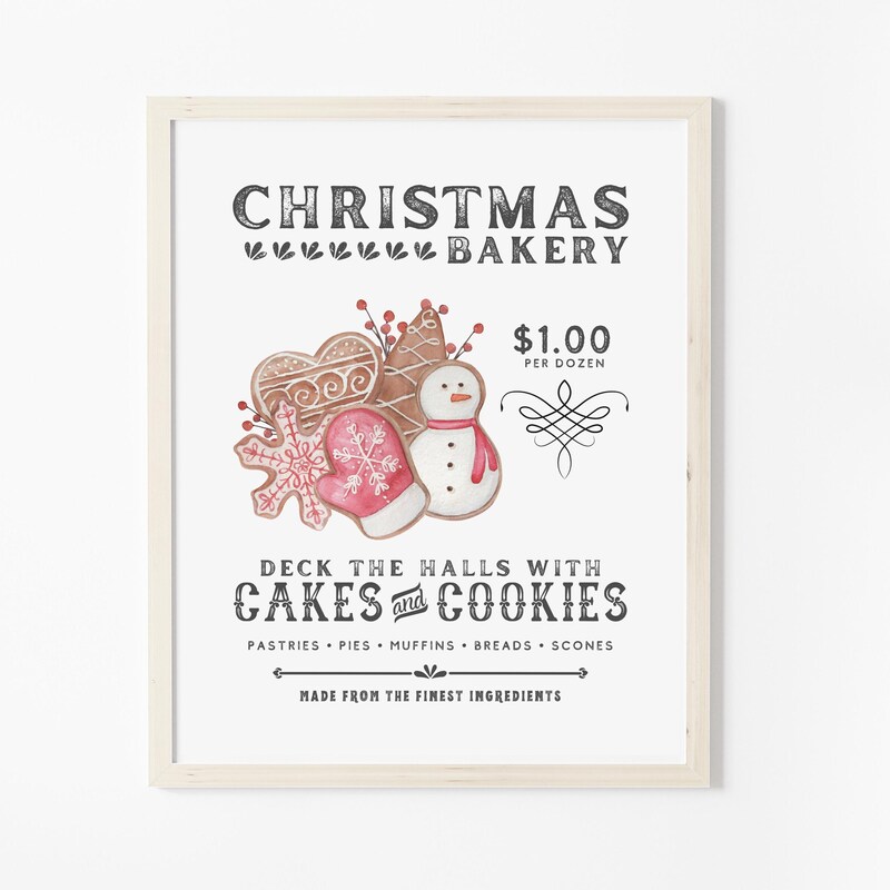 Christmas Kitchen Printable - Etsy