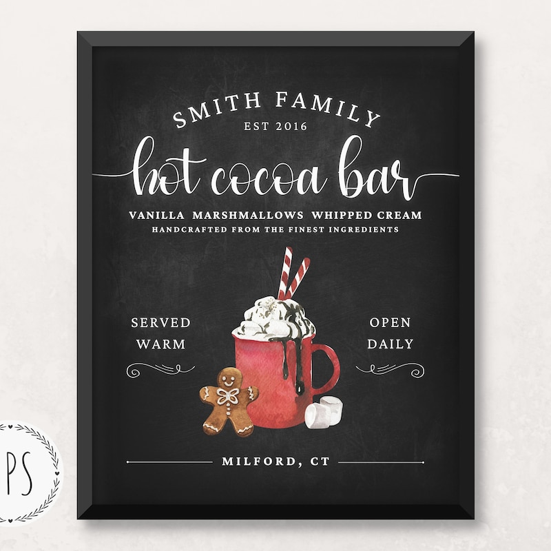 Hot Chocolate Sign - Etsy