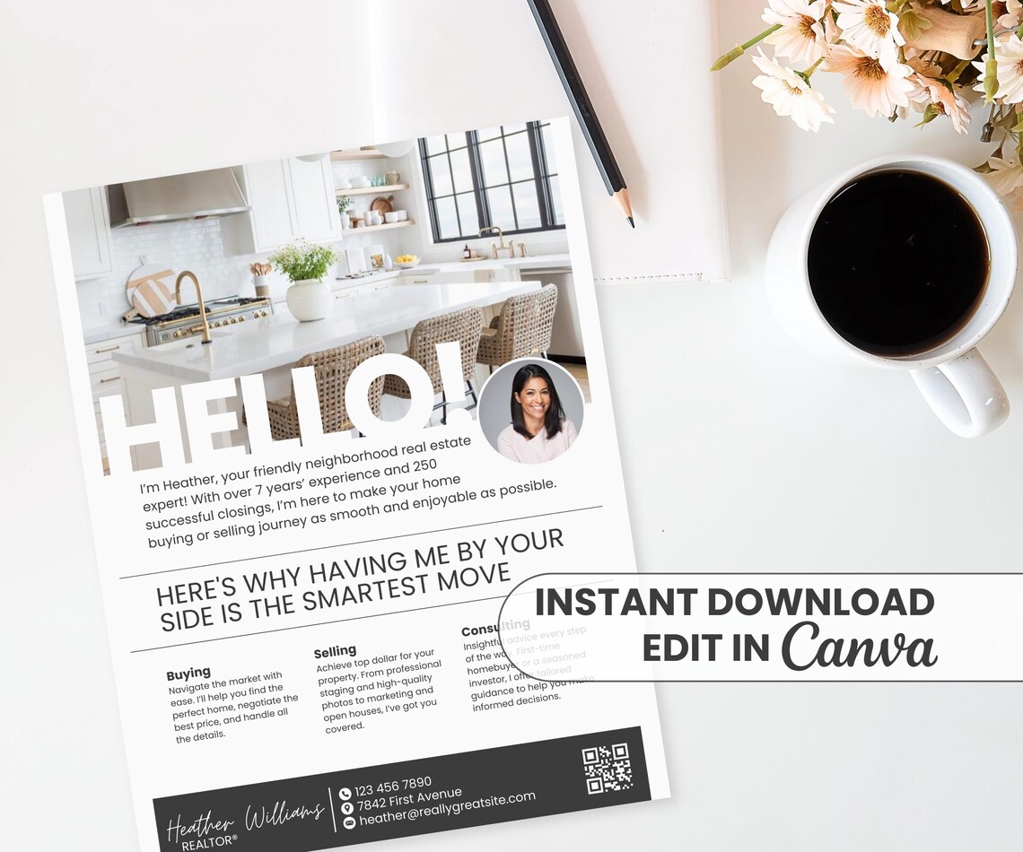 Branded Real Estate Farming Introduction Flyer New Agent Marketing ...