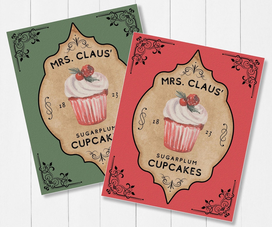 Victorian Mrs Claus Bakery Sign Traditional Christmas Clipart - Etsy UK