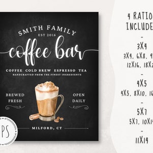 Pumpkin Spice Latte Printable Coffee Bar Sign Personalized - Etsy