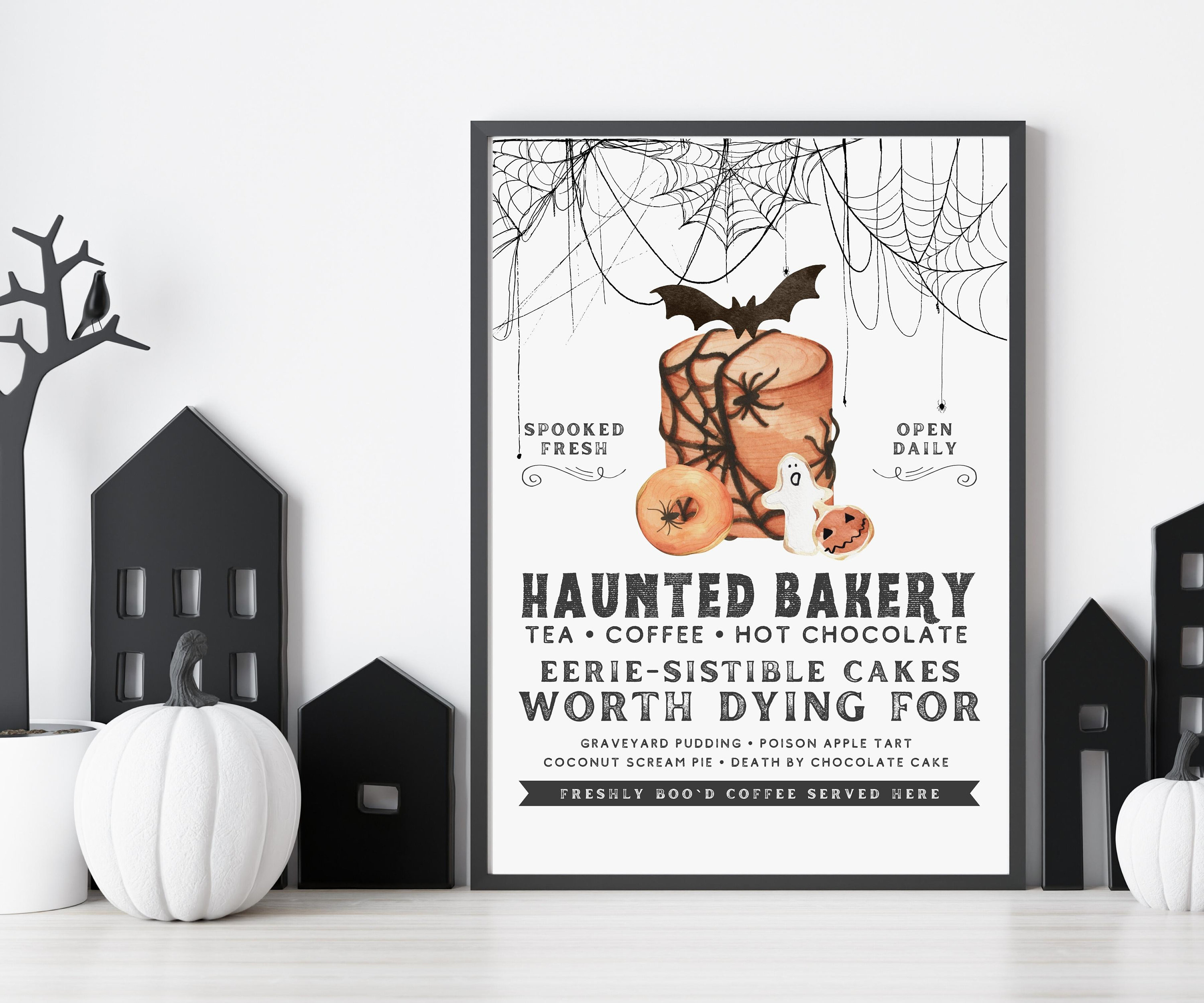Printable Halloween Wall Art Spooky Farmhouse Kitchen Decor - Etsy
