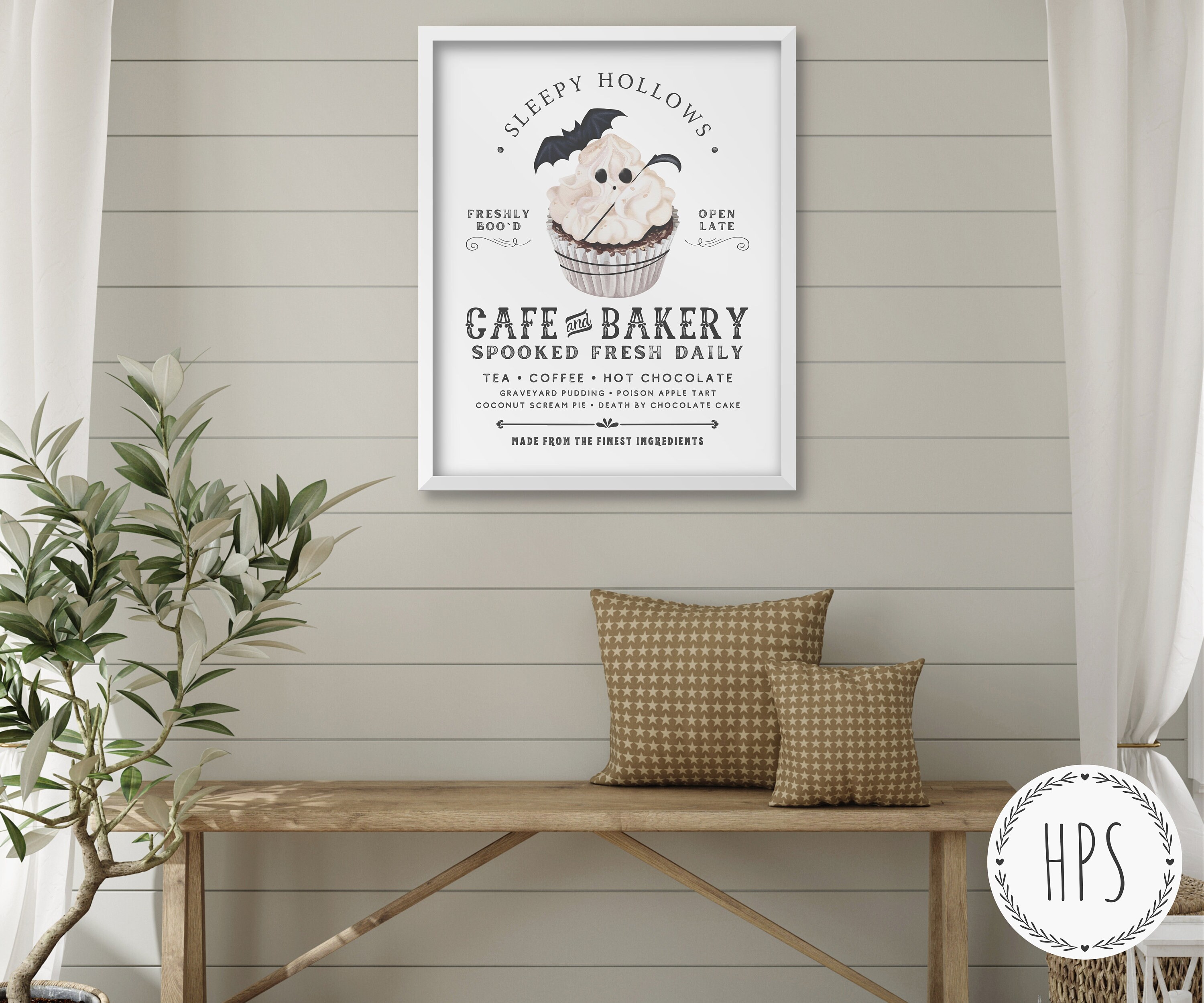 Printable Halloween Wall Art Spooky Kitchen Decor Bakery Sign - Etsy