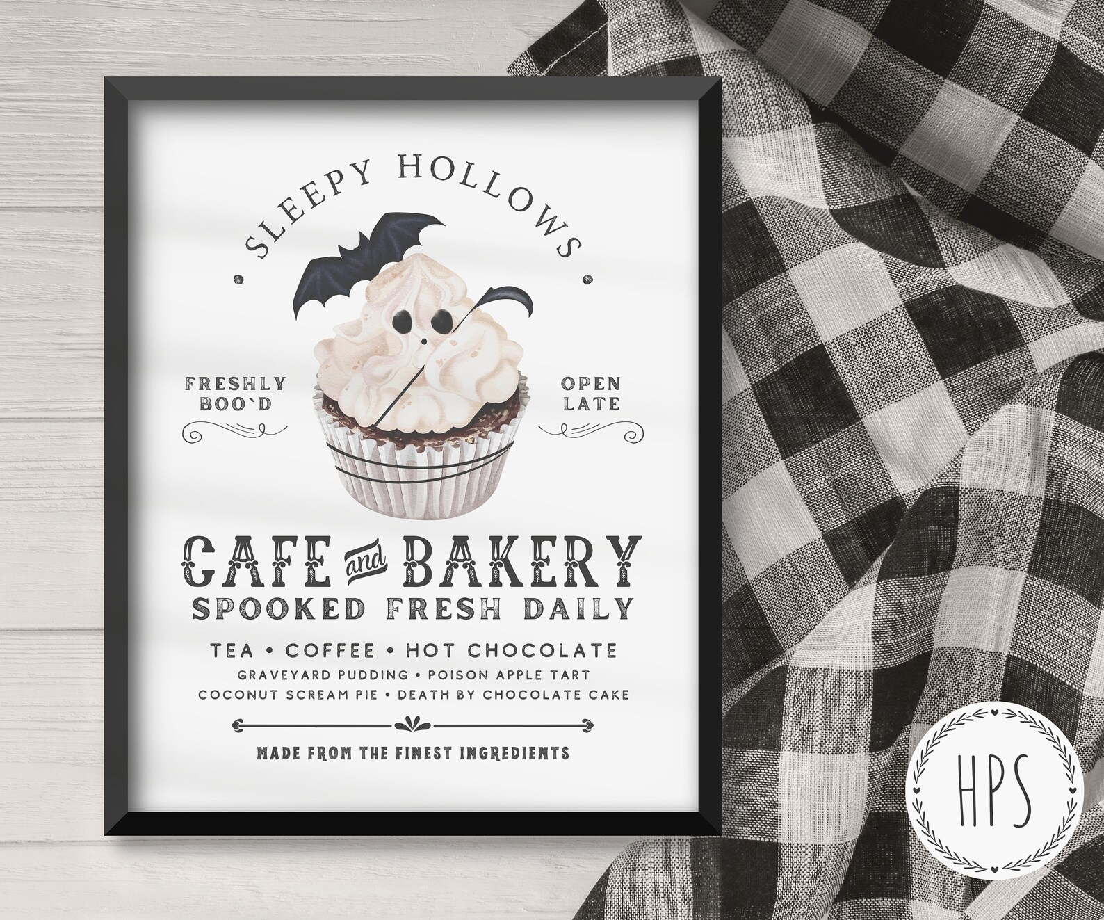 Printable Halloween Wall Art Spooky Kitchen Decor Bakery Sign - Etsy