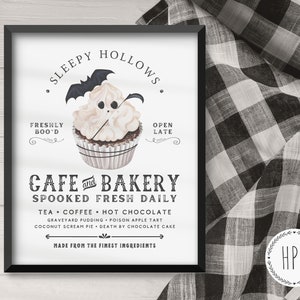 Printable Halloween Wall Art Spooky Kitchen Decor Bakery Sign - Etsy