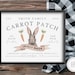 Farm Fresh Carrot Patch Sign Personalized Family Name Rustic Easter ...