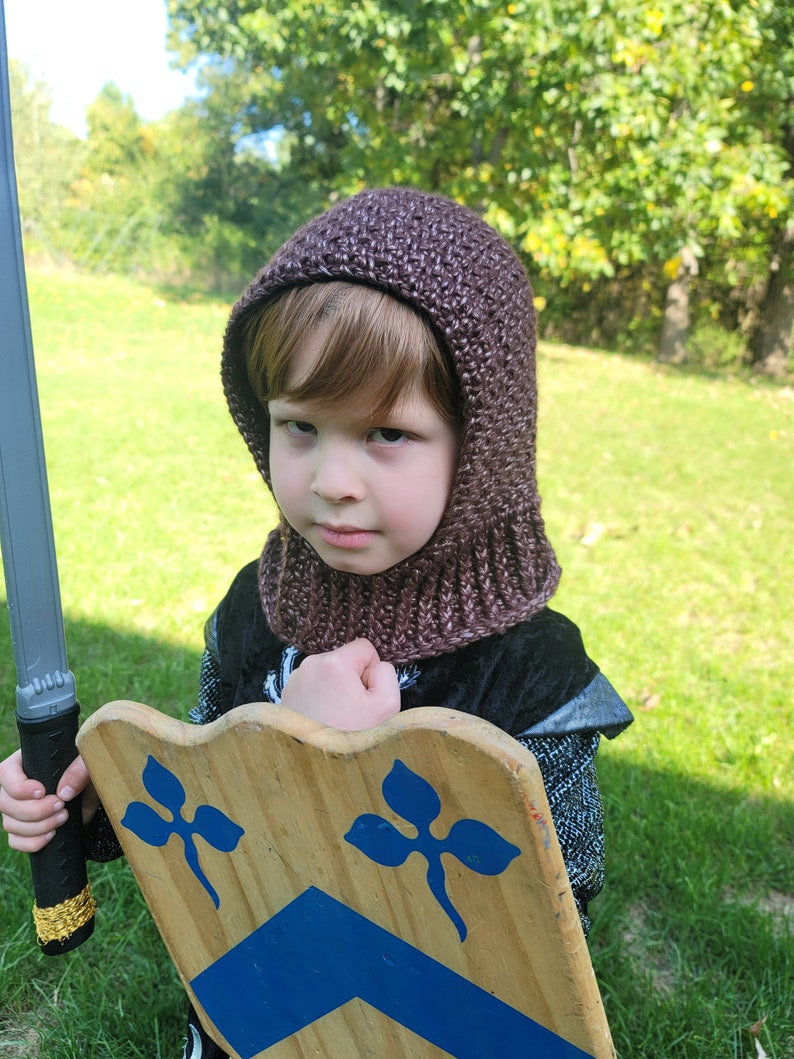 Knights Coif CROCHET PATTERN - Etsy
