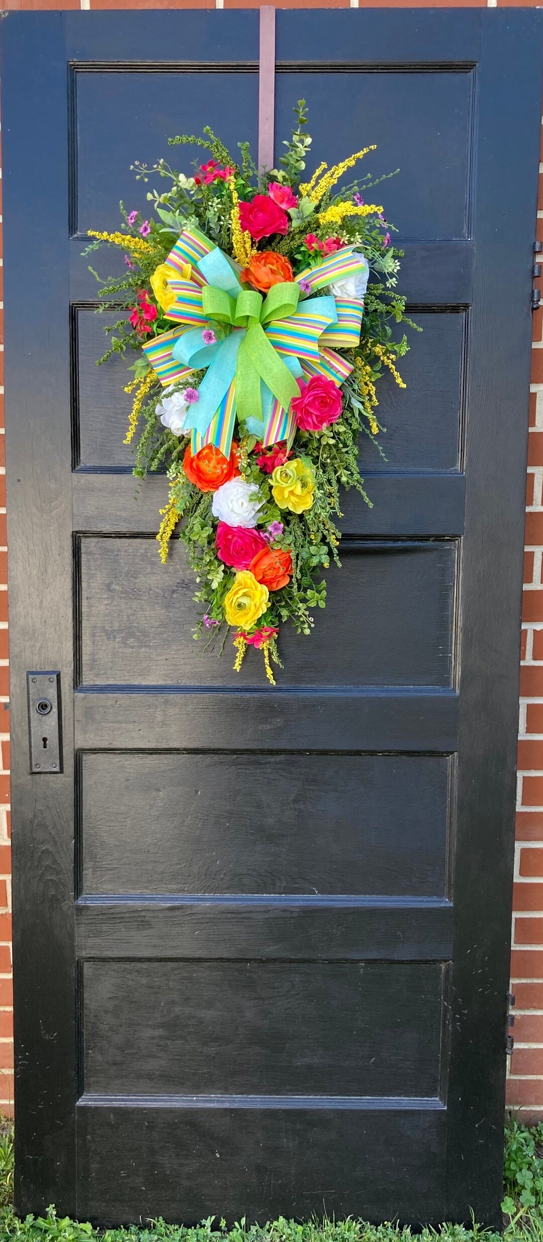 Large Spring Swag for Front Door, Spring Swag, Mothers Day Gift Ideas ...