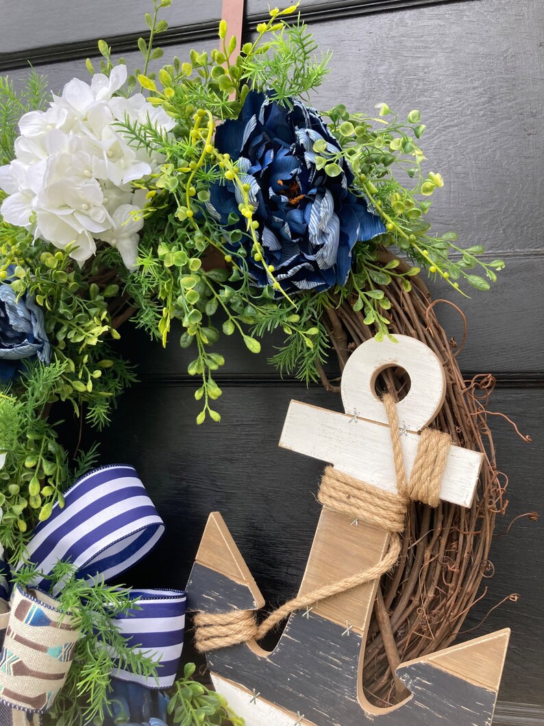 Coastal Wreath Nautical Wreath Beach Wreath Lake House - Etsy