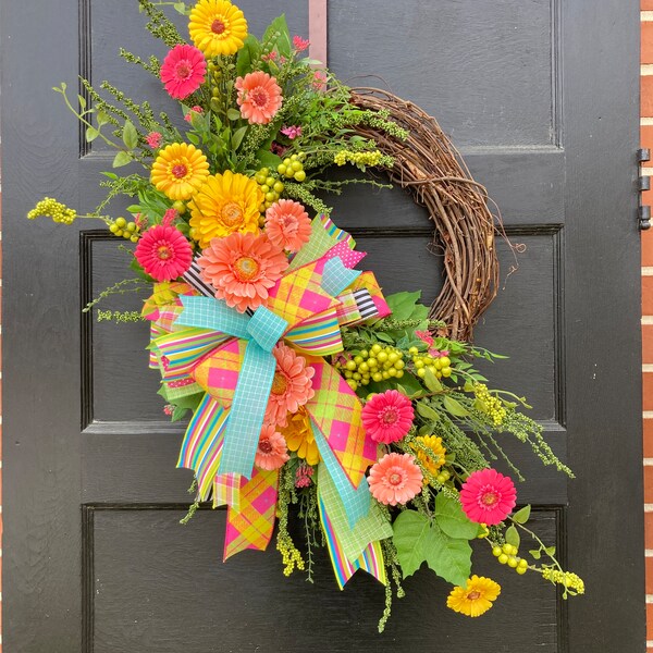 Large Spring Wreath - Etsy