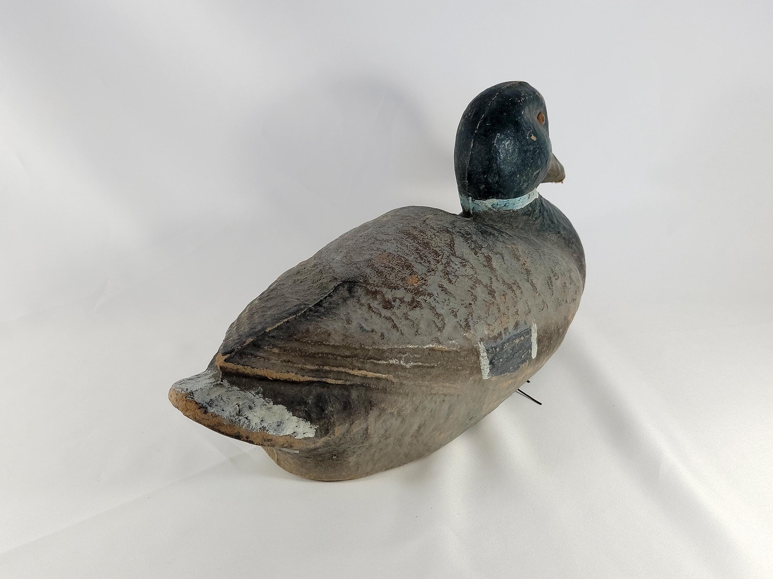 JC Higgins, J.C. Higgins Duck Decoy, Mallard Decoy, Paper Mache Decoy ...