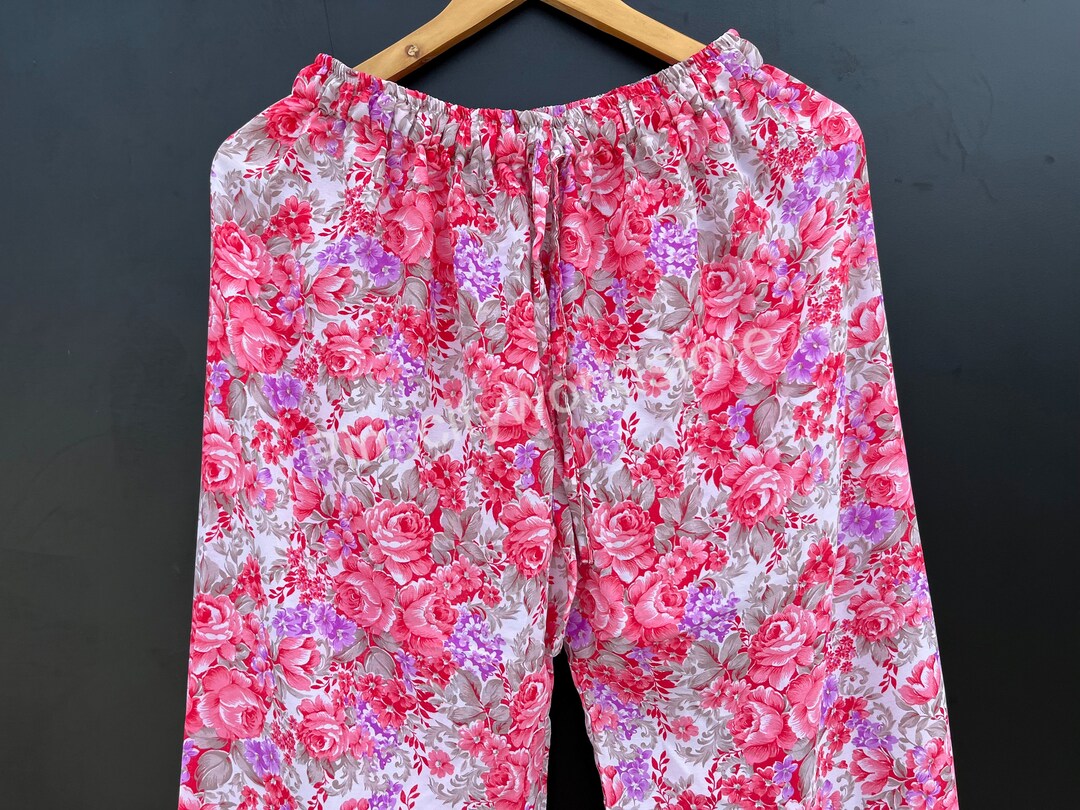 Floral Print Silk Pajamas, Silk Nightwear, Unique Gift, Bride Gift ...