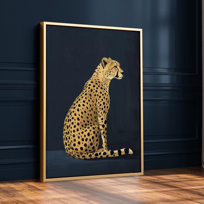 Abstract Cheetah Painting - Etsy UK