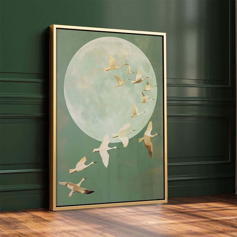 Japanese Art Flying Birds - Etsy UK