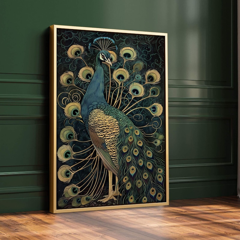 Peacock Wall Art - Etsy