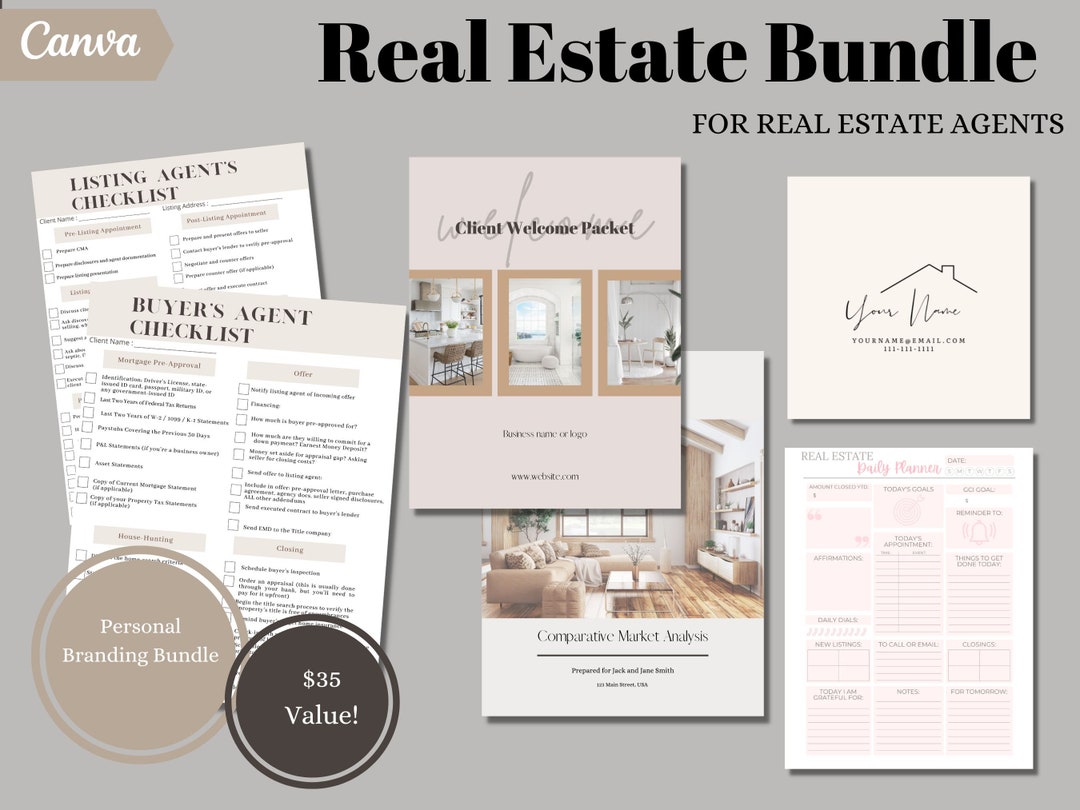 Real Estate Personal Branding Bundle for Real Estate Agentscma Report ...
