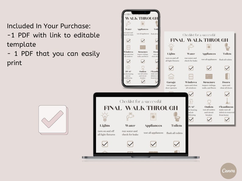Final Walk Through Checklist for Real Estate Agent and Home Buyers ...