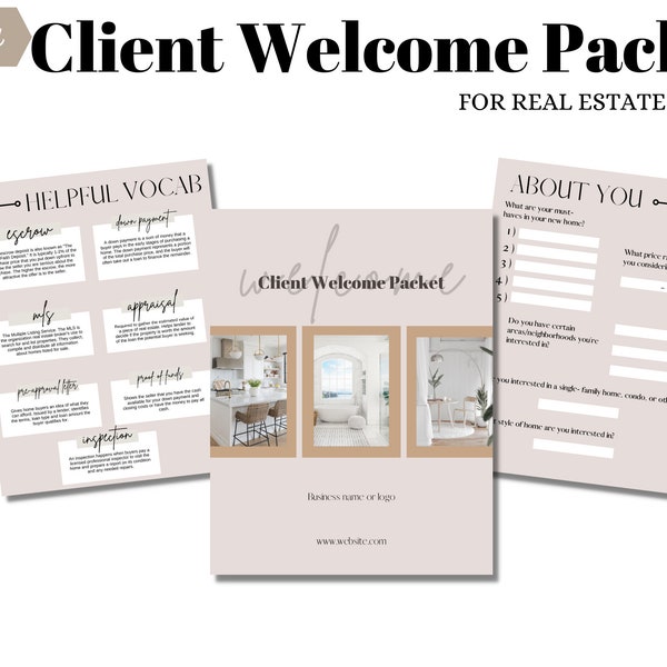 New Real Estate Agent Onboarding Packet - Etsy