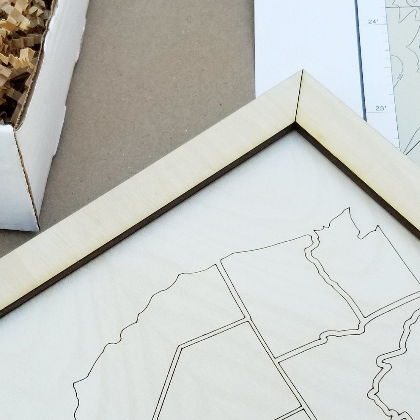 Glowforge File | US Map | Laser SVG File | Travel Map SVG | Adventure ...