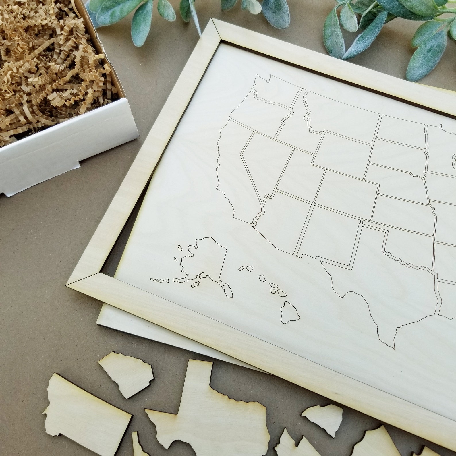 Glowforge File | US Map | Laser SVG File | Travel Map SVG | Adventure ...