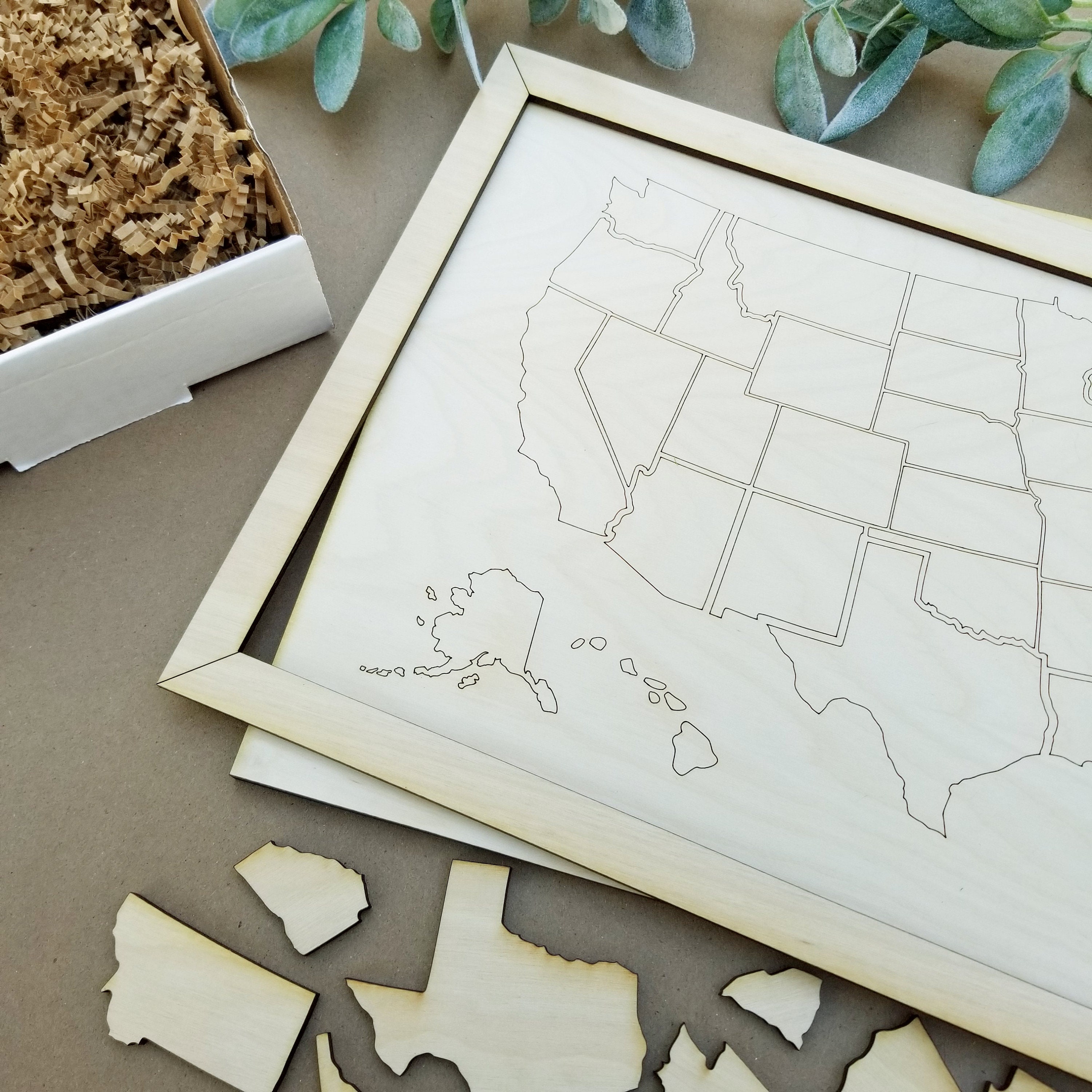 Glowforge File | US Map | Laser SVG File | Travel Map SVG | Adventure ...