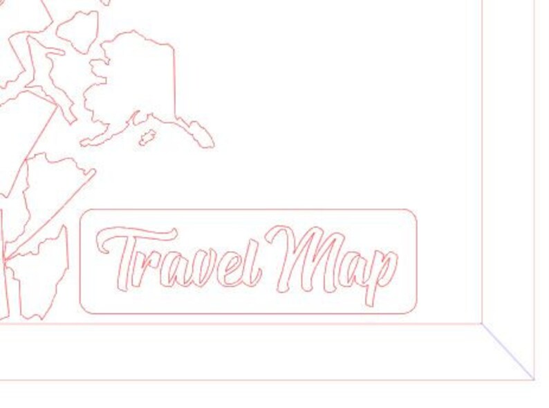 Glowforge File | US Map | Laser SVG File | Travel Map SVG | Adventure ...