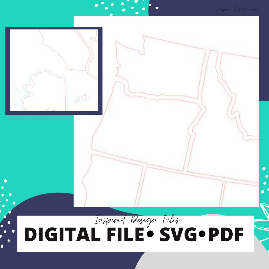 Adventure Map | United States Travel Map | US Map | Laser SVG File ...