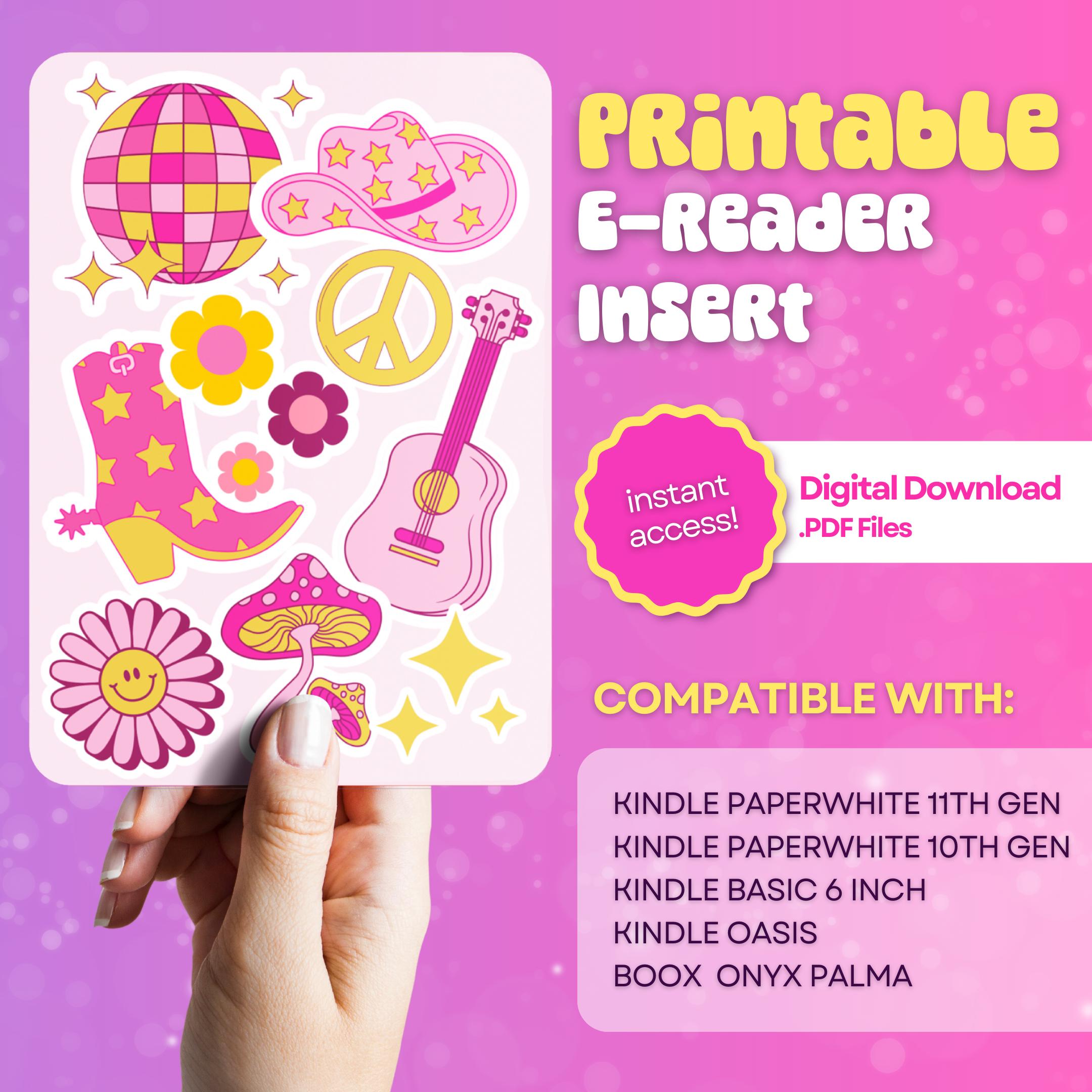 E-reader Kindle Insert Printable for Clear Case, Paperwhite, 11th Gen ...