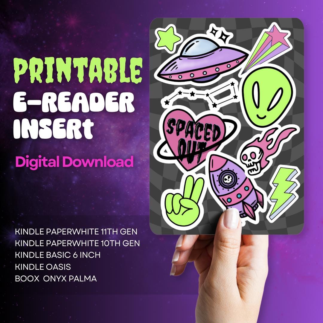 E-reader Kindle Insert Printable for Clear Case, Paperwhite, 11th Gen ...