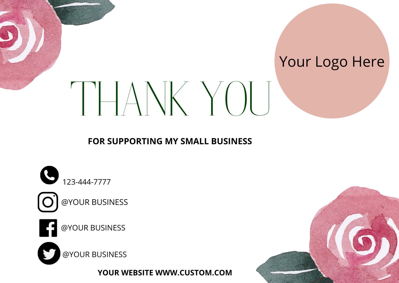 Custom Personalized Small Business Cards - Etsy