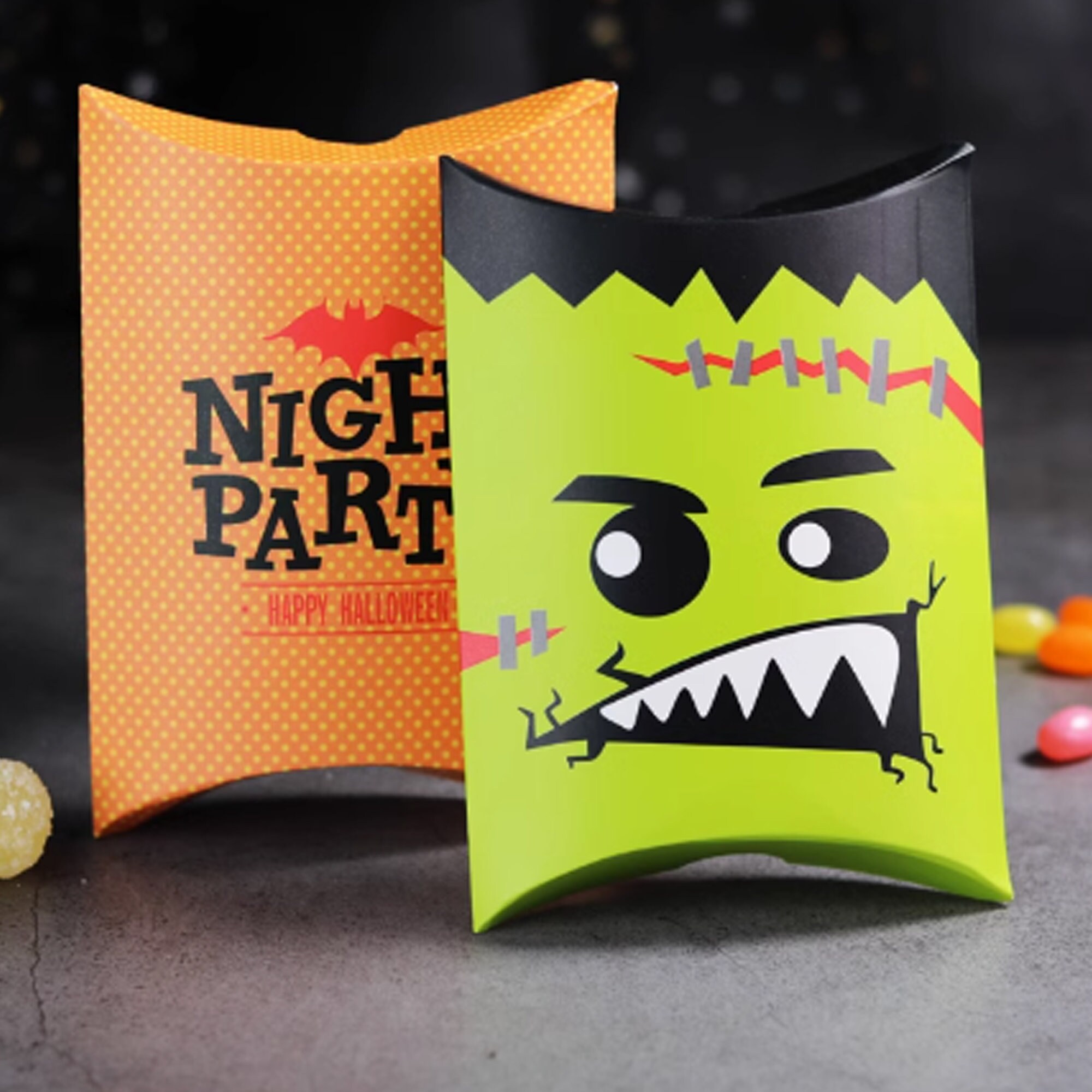 8pcs Halloween Treat Box/halloween Candy Boxes/frankenstein Trick or ...