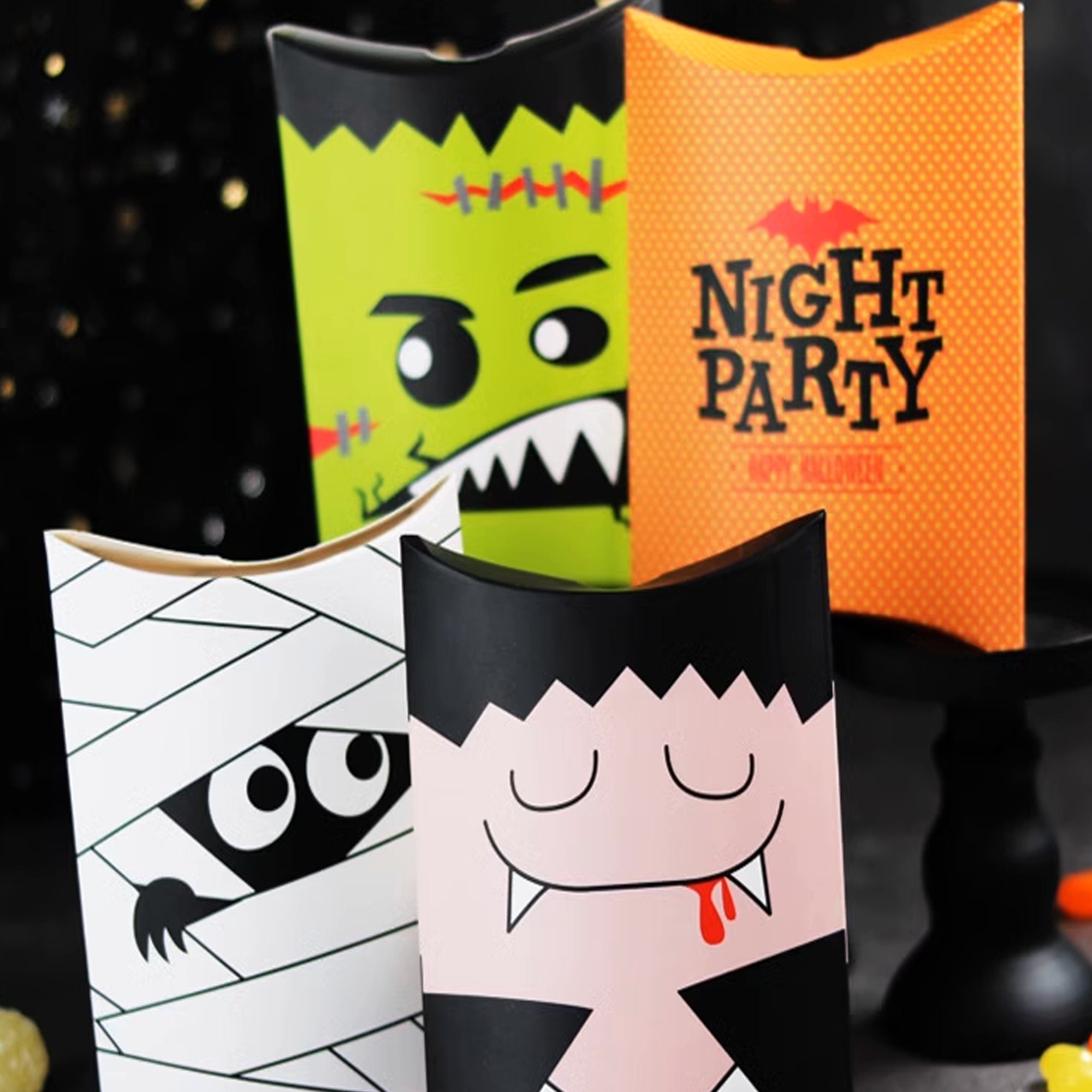 8pcs Halloween Treat Box/halloween Candy Boxes/frankenstein - Etsy