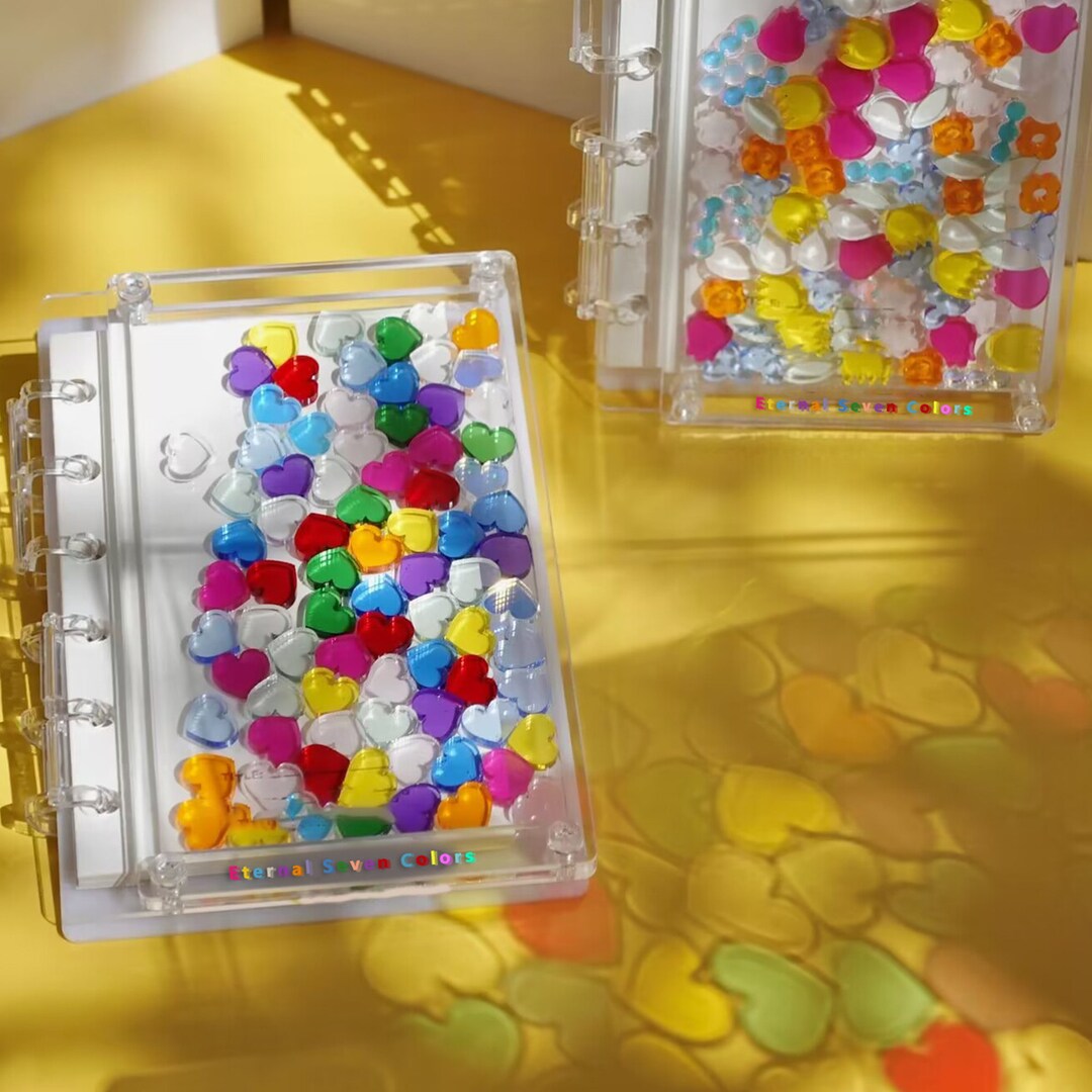 Acrylic Binder Notebook, Back to School, Heart/flower Shape Custom ...