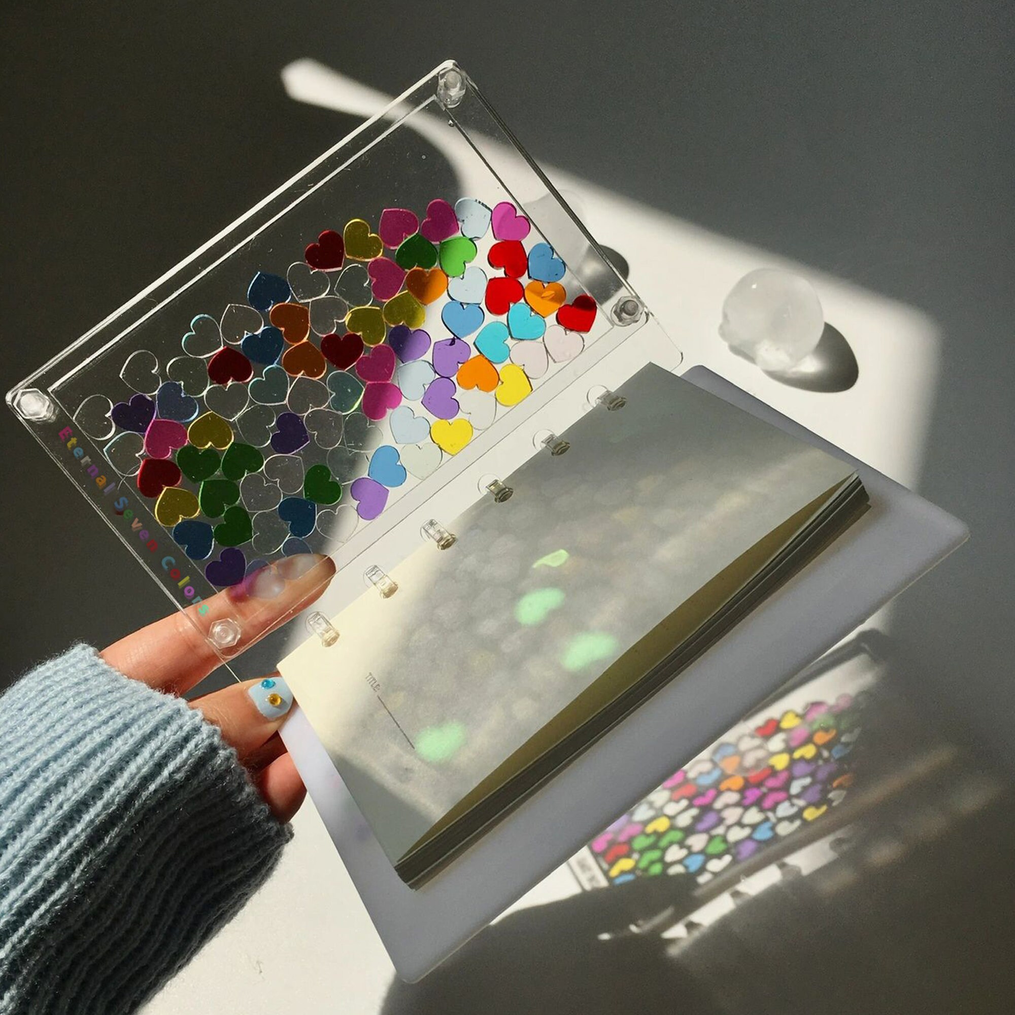 Acrylic Binder Notebook, Back to School, Heart/flower Shape Custom ...