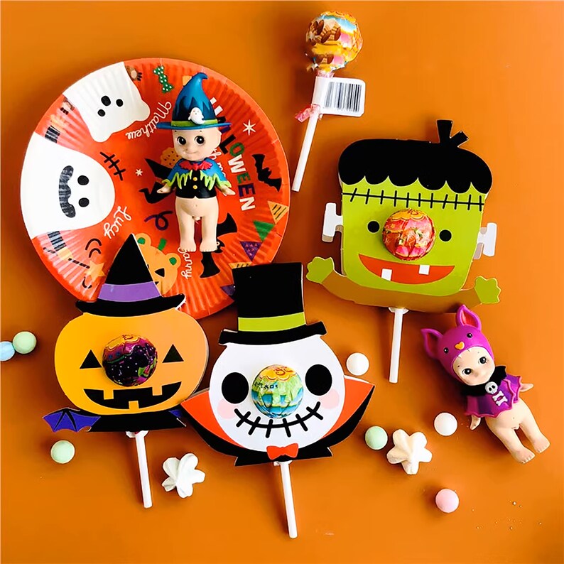 9pcs/pack Halloween Candy Decor/halloween Party Favors/treat Bags ...