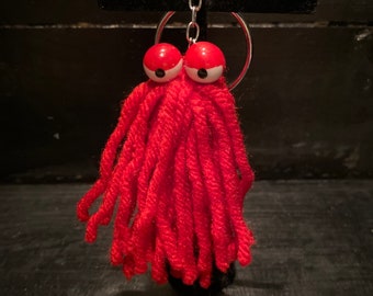 Red Guy Dont Hug Me Im Scared DHMIS Glitter Keychain - Etsy